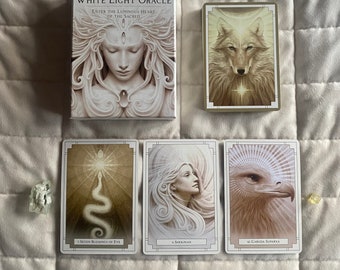 WHITE LIGHT Oracle DECK Cards and Guidebook, by Alana Fairchild - Etsy
