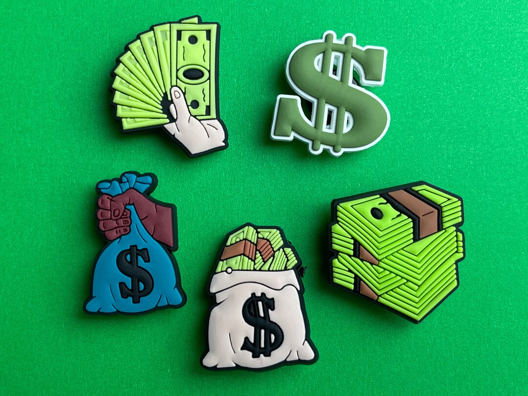 Money Shoe Charms Cute Shoe Charm Shoe Charms PVC Charms Shoe Decor ...