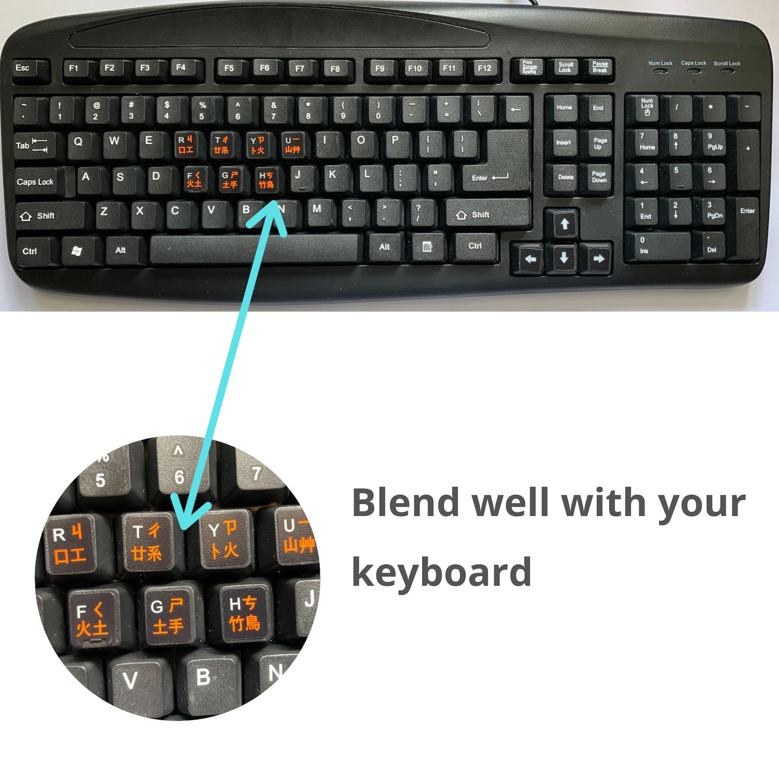 2PCS Chinese Keyboard Sticker Waterproof Replacement Computer - Etsy