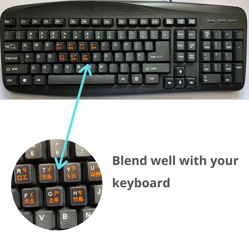 2PCS Chinese Keyboard Sticker Waterproof Replacement Computer - Etsy