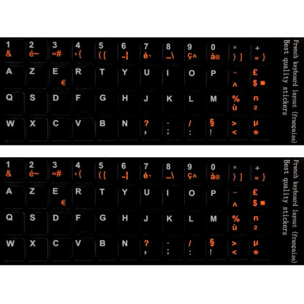 French Keyboard Stickers - Etsy