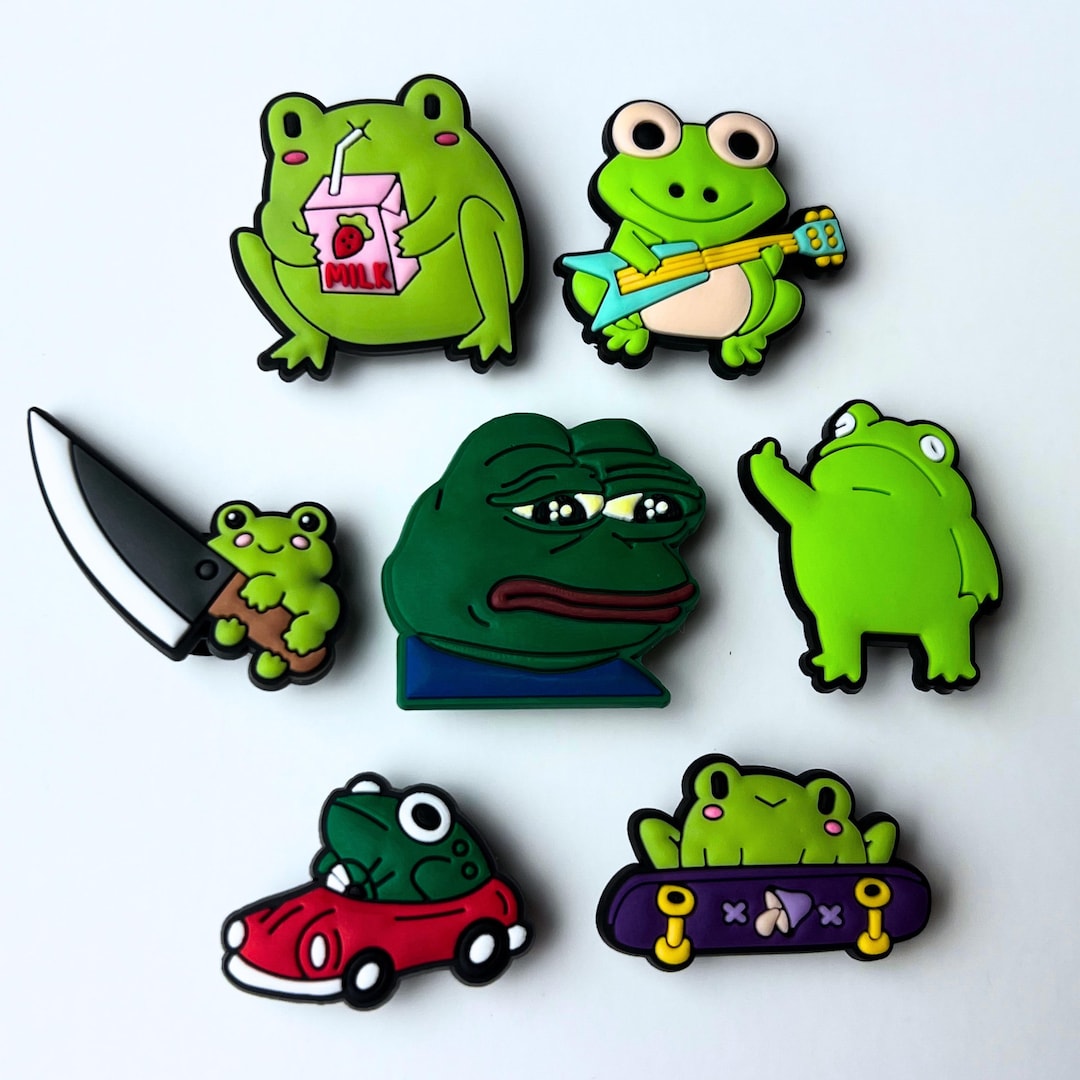 Funny Frog Shoe Charms – Meme Clog Accessories – Cute and Hilarious ...
