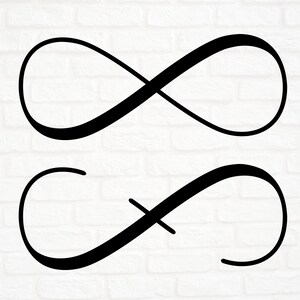 Infinity Sign SVG PNG DXF Eps Customizable Infinity - Etsy