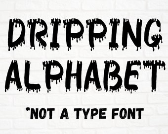 Dripping Number Set SVG Dripping Numbers SVG Cut Files - Etsy