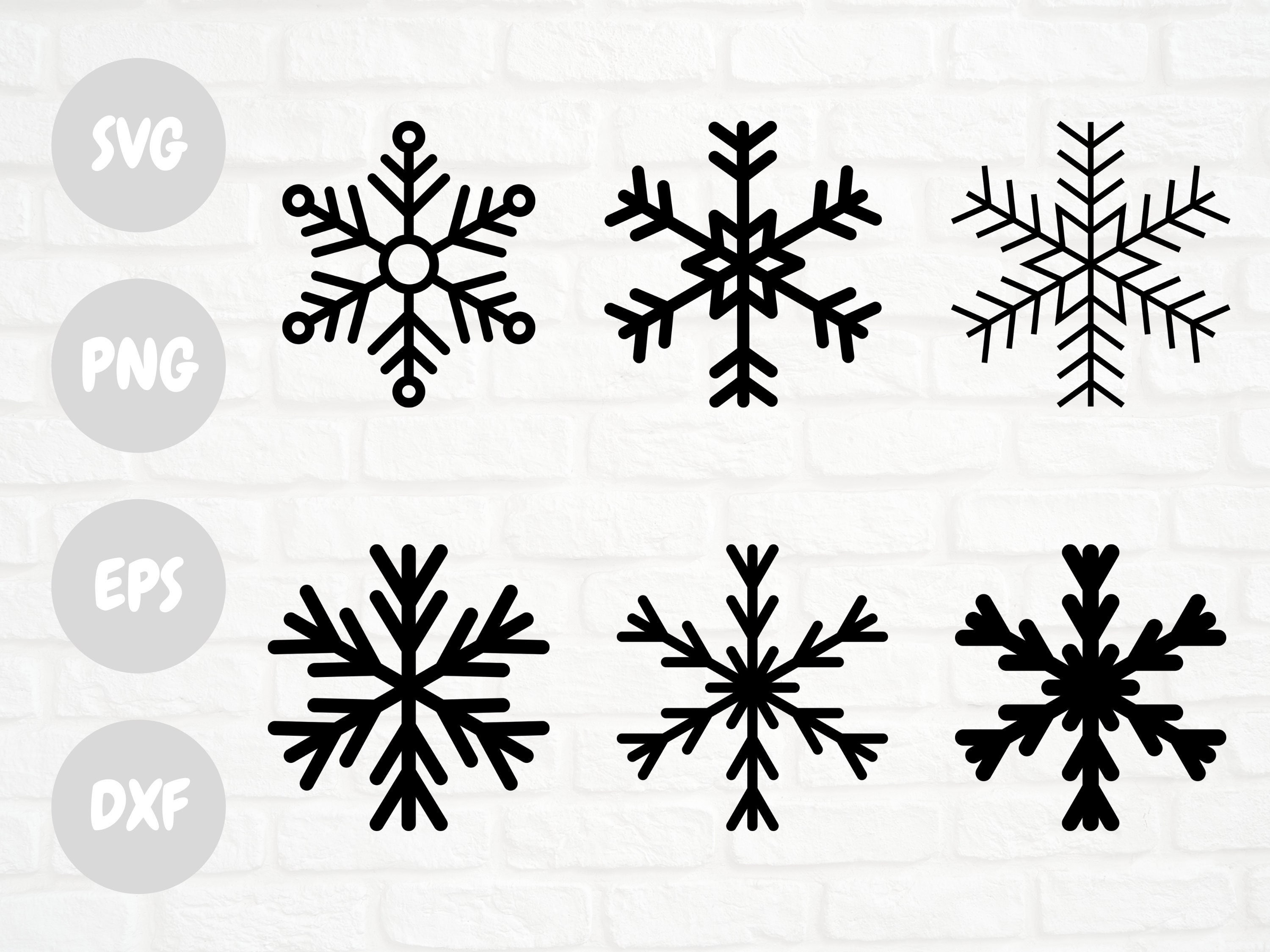 Snowflakes SVG, DXF, PNG, Eps, Christmas Svg, Winter Svg, Instant ...