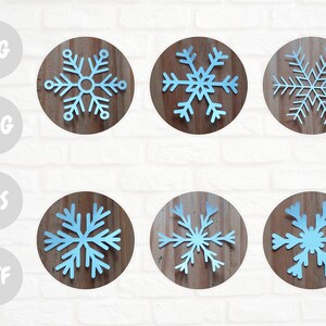 Snowflakes SVG, DXF, PNG, Eps, Christmas Svg, Winter Svg, Instant ...