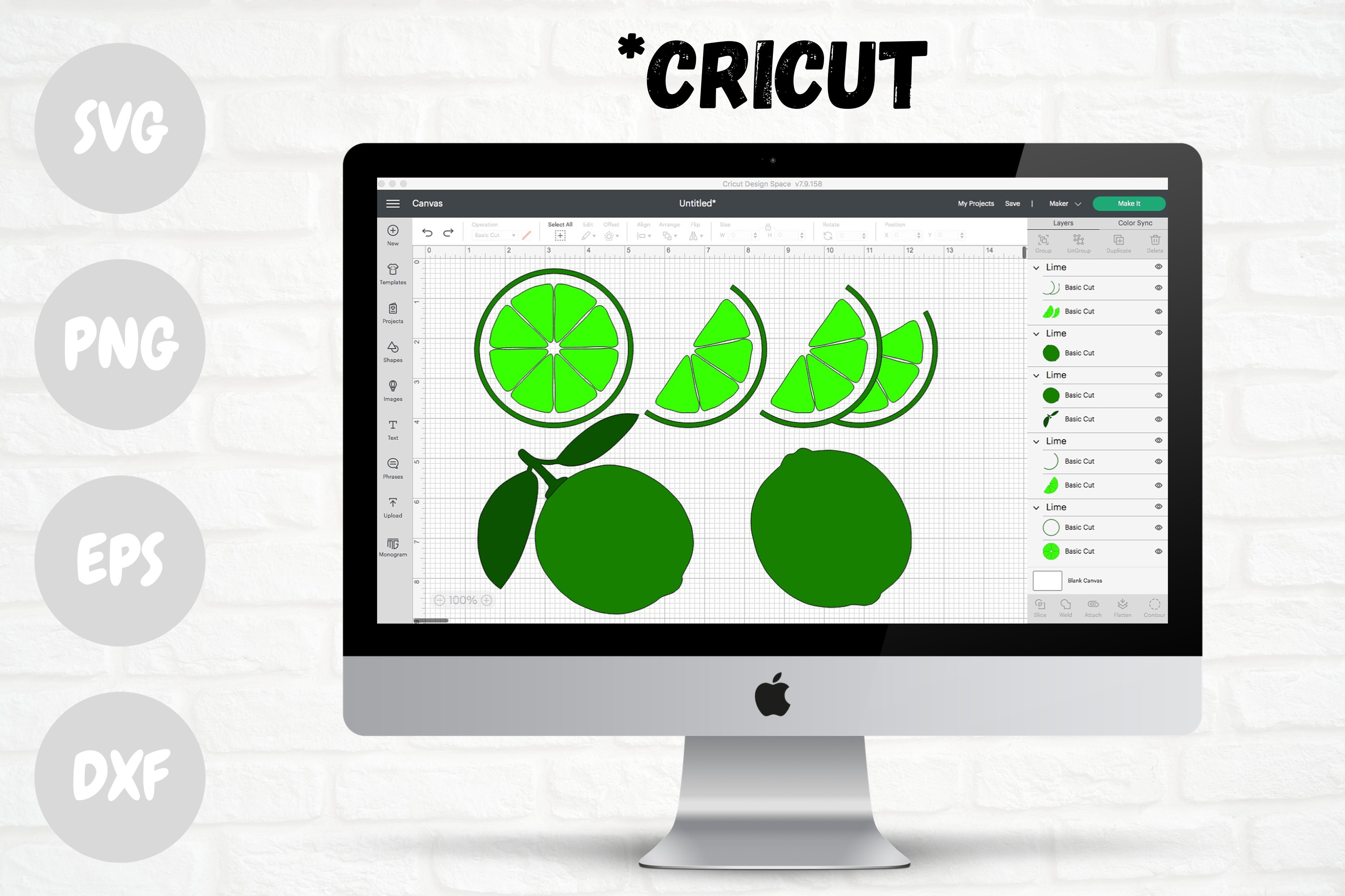 Lime SVG, DXF, PNG, Eps, Lime Slice Svg, Summer Svg, Instant Download ...