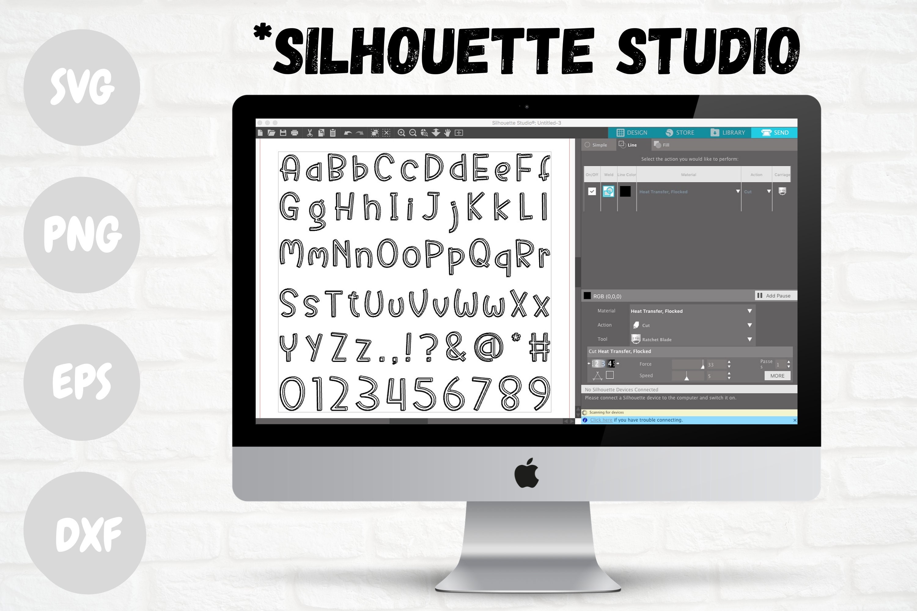 Fun Alphabet Outline SVG, PNG, Dxf, Eps, Instant Download, Cut File ...