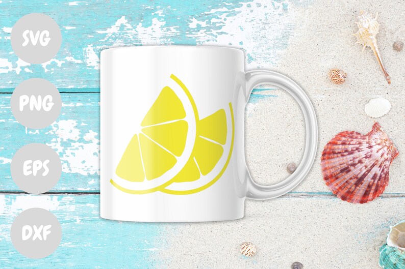 Lemon SVG, DXF, PNG, Eps, Lemon Slice Svg, Summer Svg, Instant Download ...