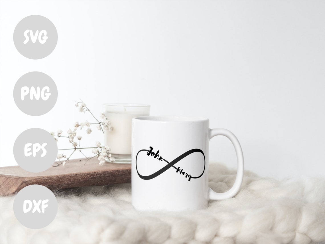 Infinity Sign SVG PNG DXF Eps Customizable Infinity - Etsy