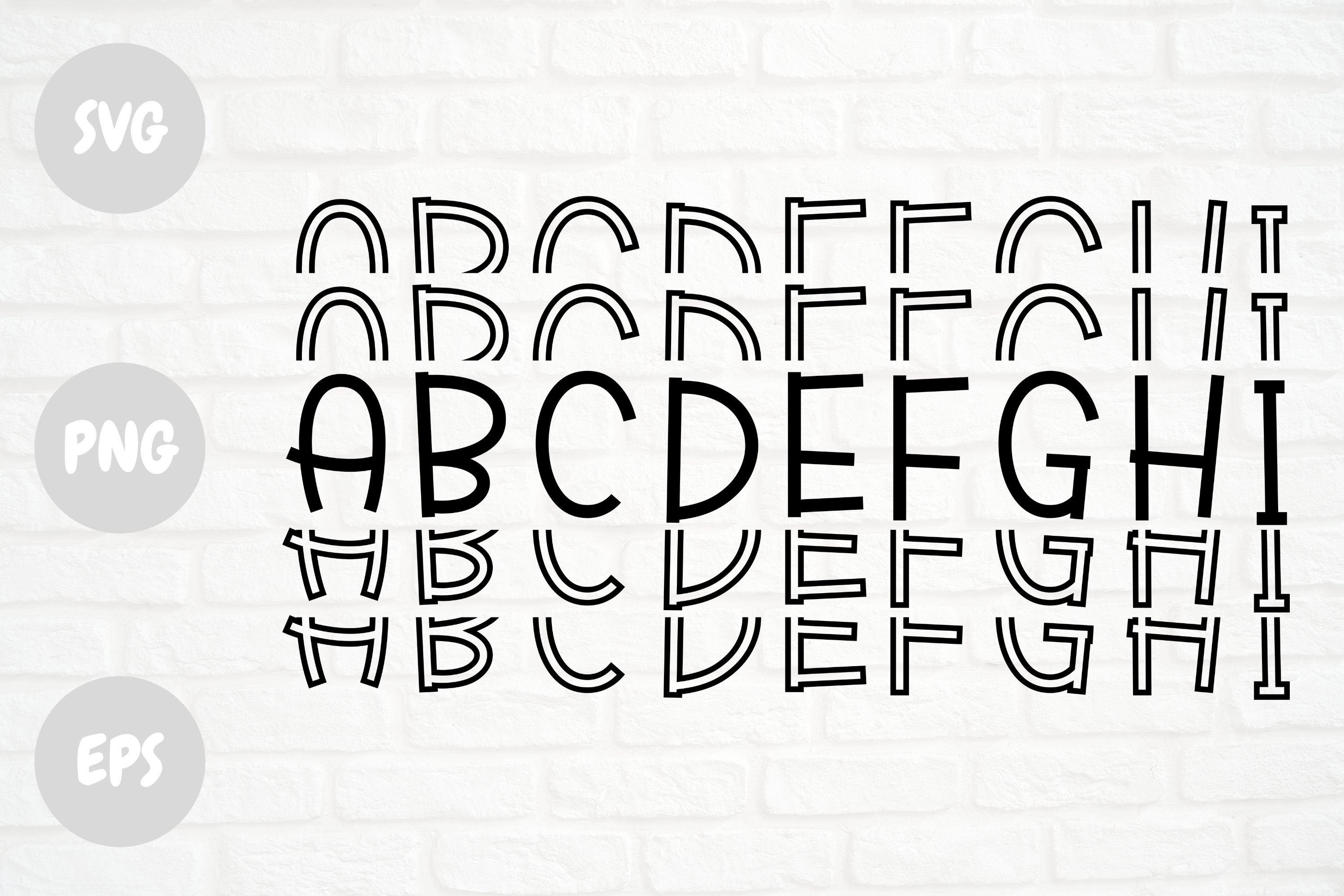 Stacked Alphabet SVG, PNG, Eps, Instant Download, Cut File, Cricut ...