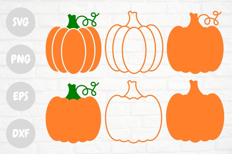Paquete SVG de calabaza PNG DXF eps svg de otoño svg de - Etsy México