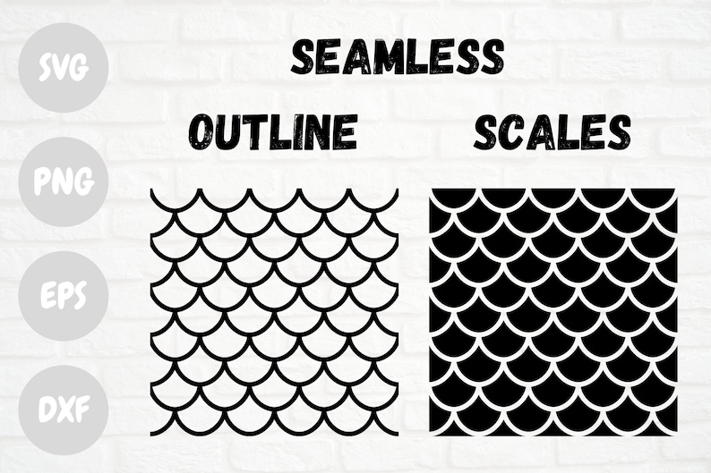Mermaid Scales SVG, PNG, Mermaid Scales Seamless Pattern SVG, Seamless ...