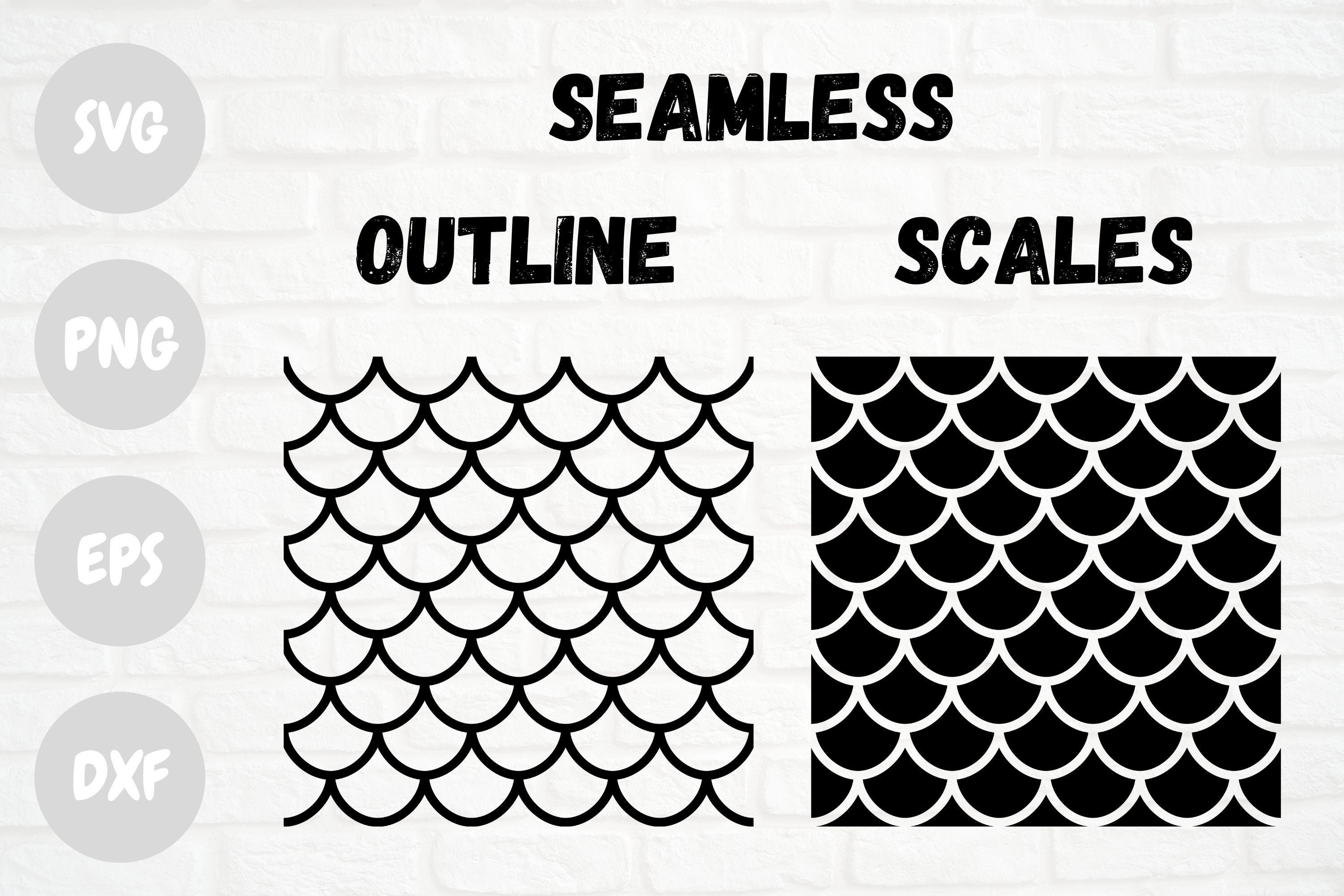 Mermaid Scales SVG, PNG, Mermaid Scales Seamless Pattern SVG, Seamless ...