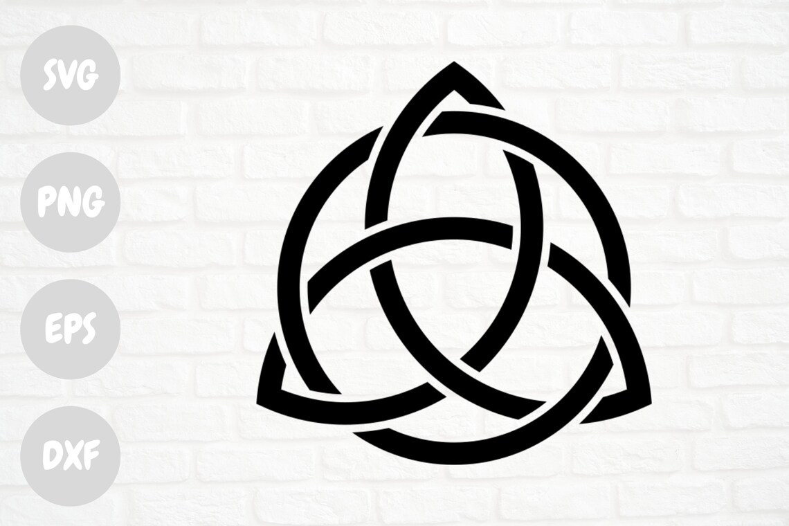 Celtic Knot Interlaced Triquetra SVG Celtic Knot Interlaced - Etsy