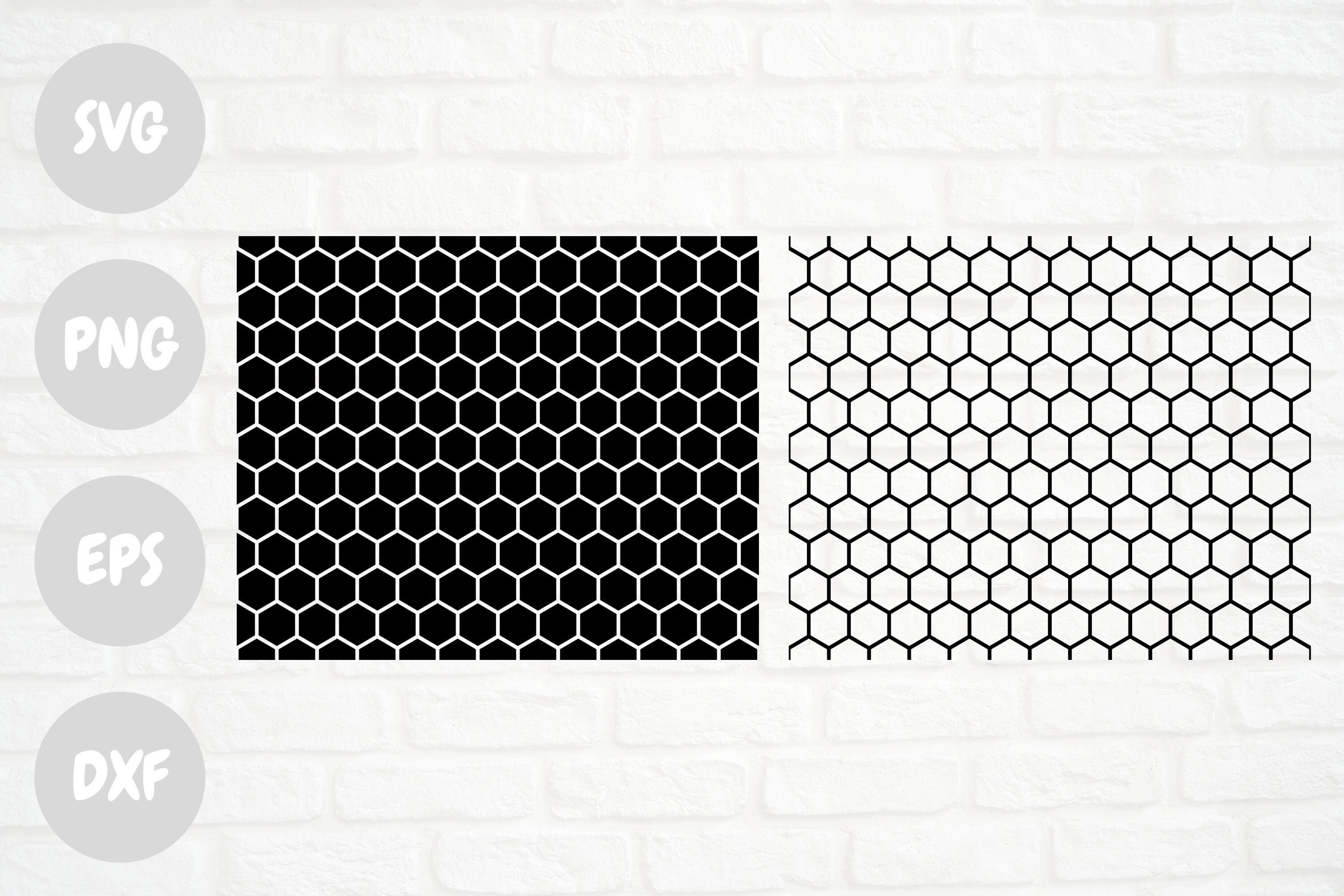 Honeycomb Seamless Pattern SVG, PNG, DXF, Eps, Seamless Pattern, Honey ...