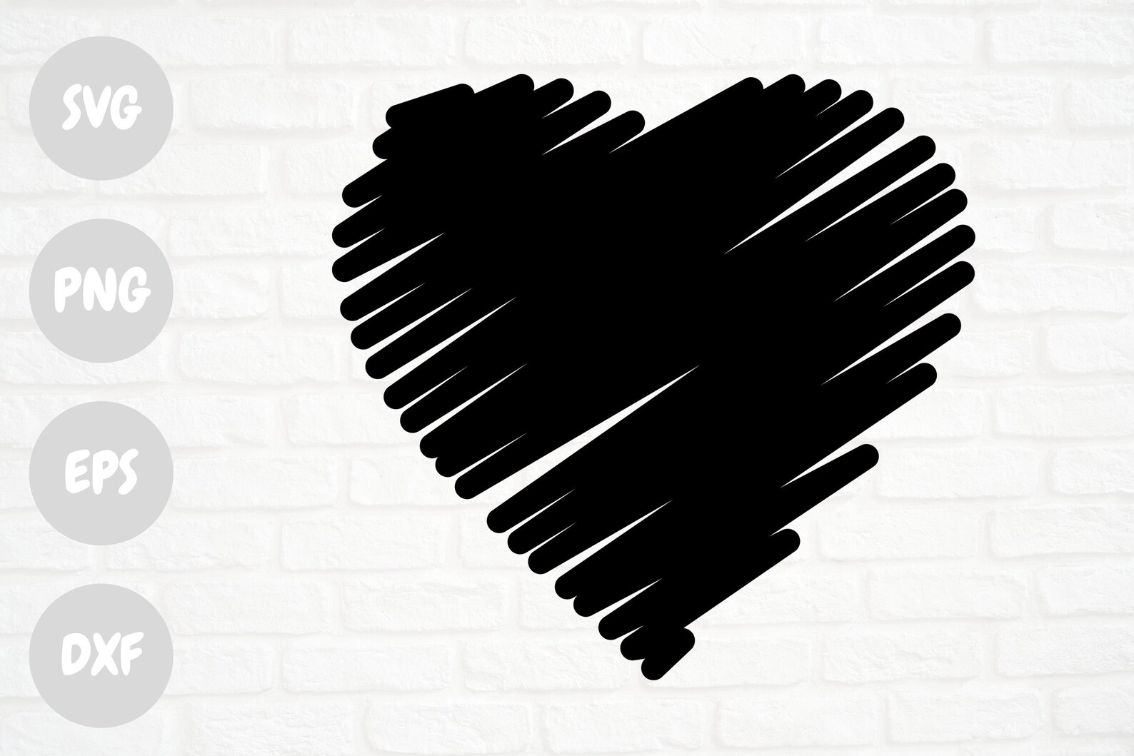 Scribble Heart SVG PNG DXF Eps Valentines Day Love Svg - Etsy