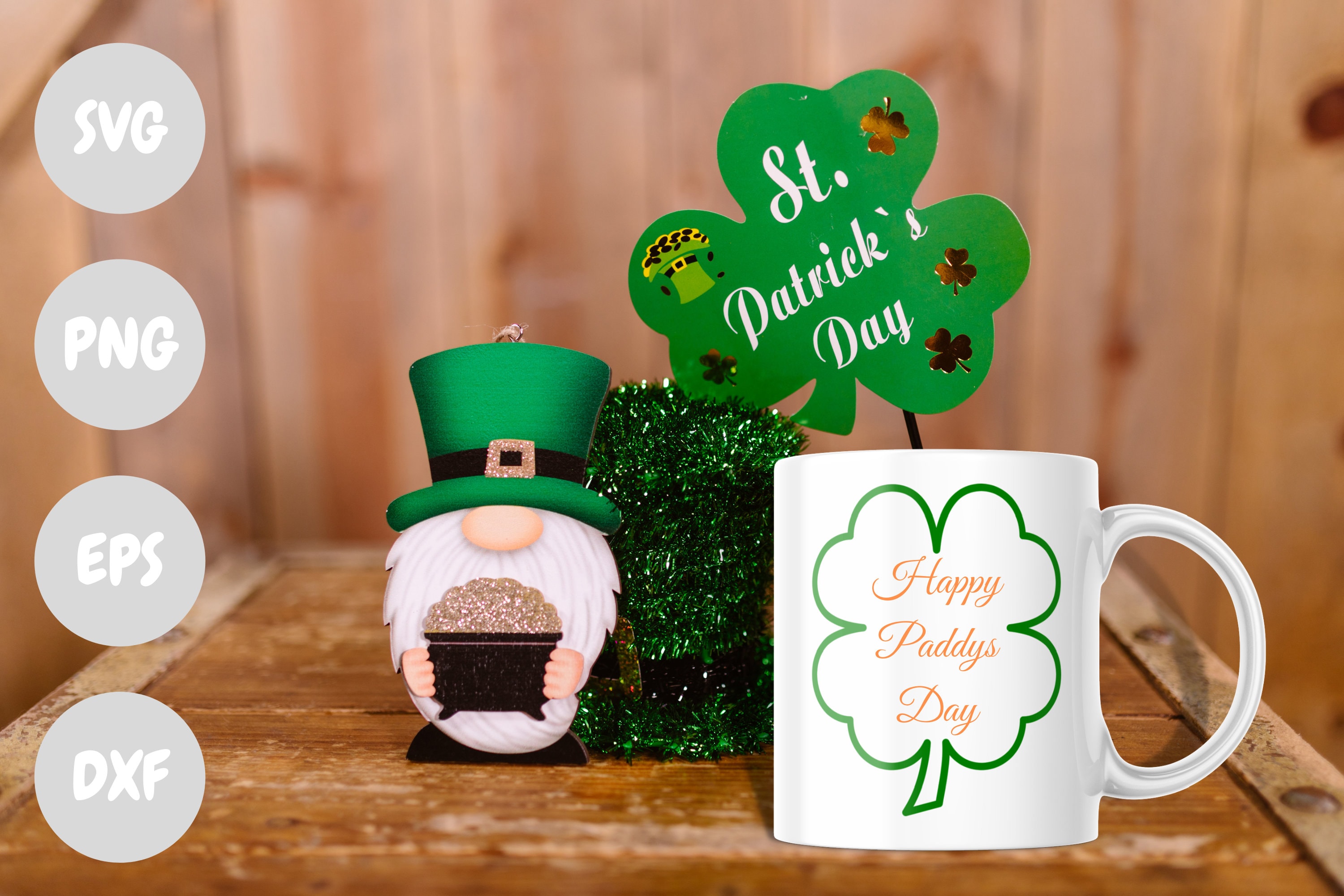 Trèfle à 4 feuilles au format SVG DXF PNG eps Saint - Etsy France