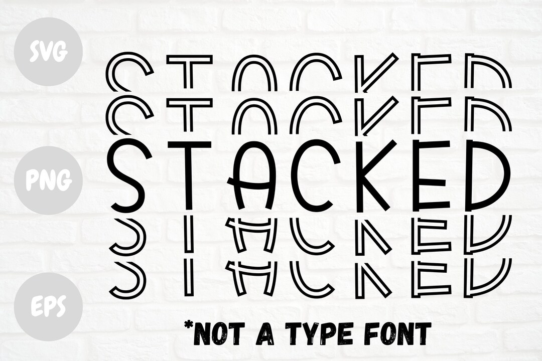 Stacked Alphabet SVG, PNG, Eps, Instant Download, Cut File, Cricut ...