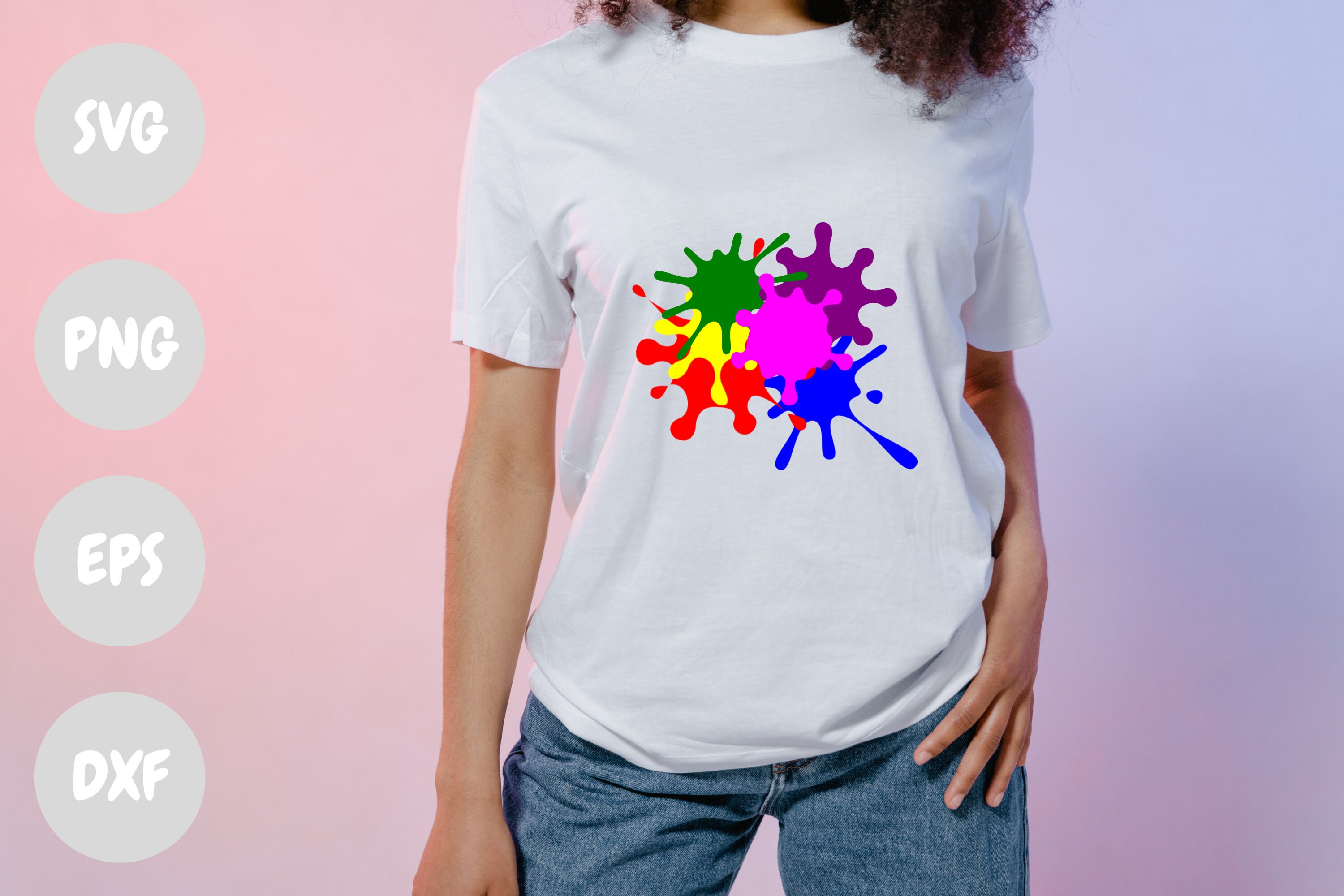 Splatter SVG Bundle, Paint Splat, Cut File, Instant Download, PNG, DXF ...