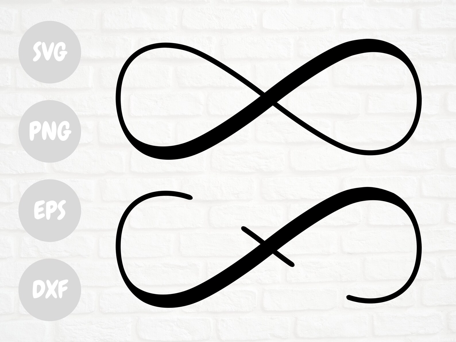 Infinity Sign SVG PNG DXF Eps Customizable Infinity - Etsy