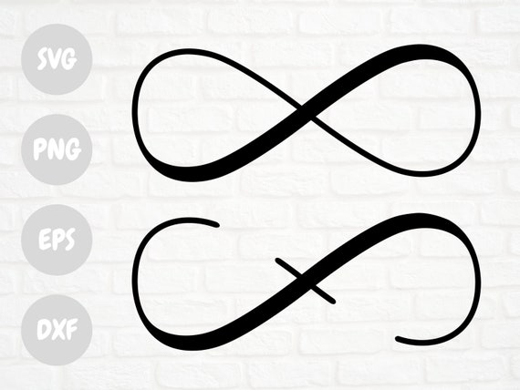 Infinity Sign SVG PNG DXF Eps Customizable Infinity - Etsy Canada
