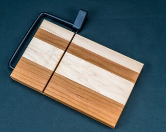 Large Custom Maple and Cherry Cheese Slicer - Etsy
