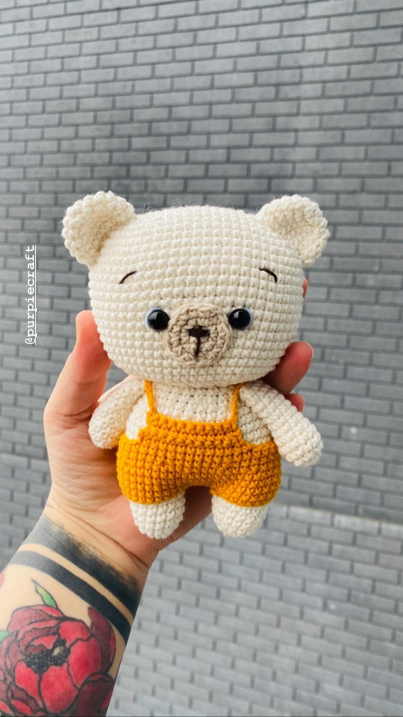 Ted Amigurumi Teddy Bear Crochet Handmade Organic PDF English | Etsy