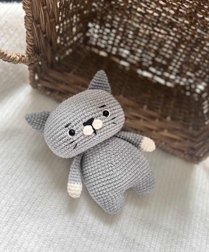 Mr. Black Meow Amigurumi Crochet Handmade English Pdf - Etsy