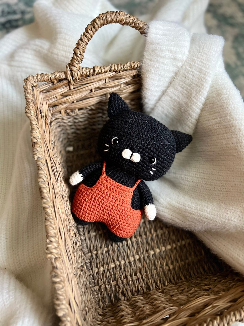 Amigurumi Black Cat Crochet Pattern | Beginner-friendly PDF - Etsy
