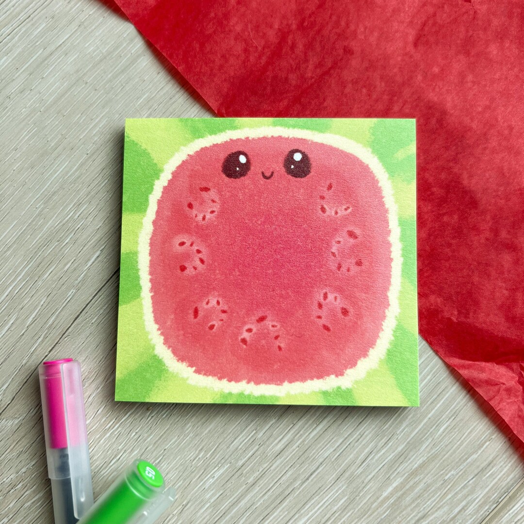 Watermelon Sticky Notes - Etsy