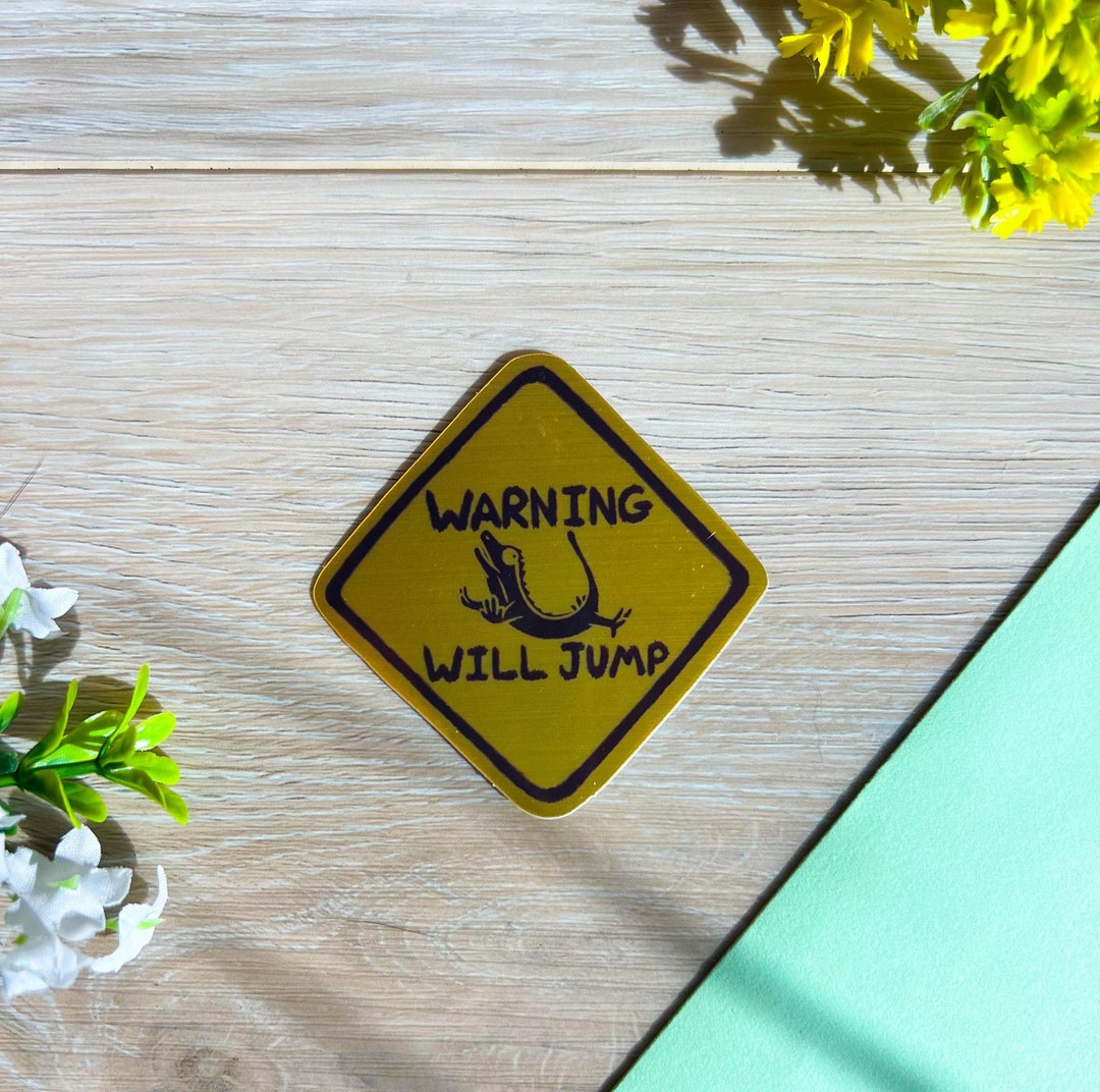Crested, Leopard Gecko, Frog Warning Sticker - Etsy