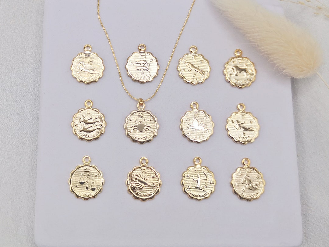 Gold-plated Chain With Zodiac Signs - Etsy