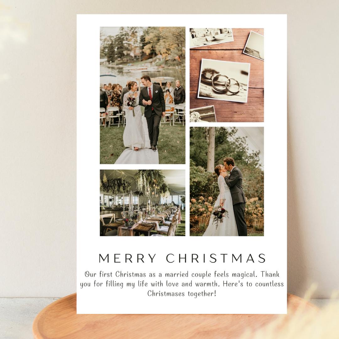 Editable Christmas Card Template |customizable Holiday Photo Card ...
