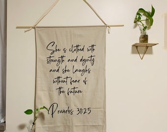 Bible Verse Wall Art Canvas - Etsy