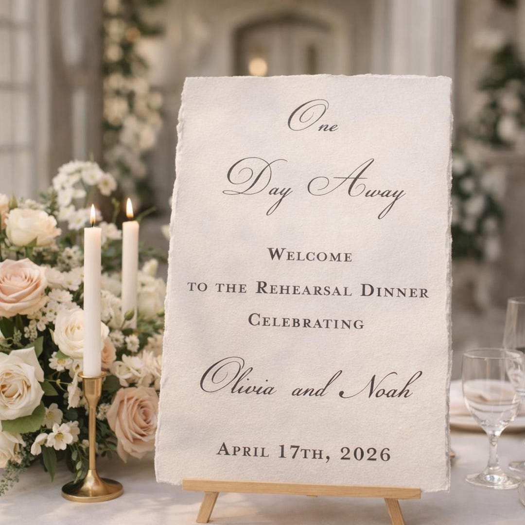 Custom Wedding Signage Printing | Print Your Artwork on 300gsm Handmade ...
