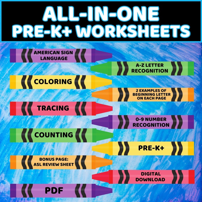 Preschool & Kindergarten Printable Pages for Fun, Quiet Time Activities ...