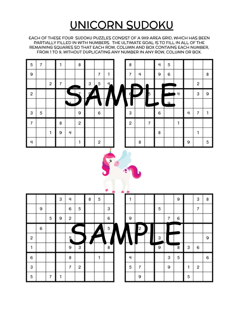 Unicorn Activity Book With Word Search Puzzles, & Mazes for Kids ...