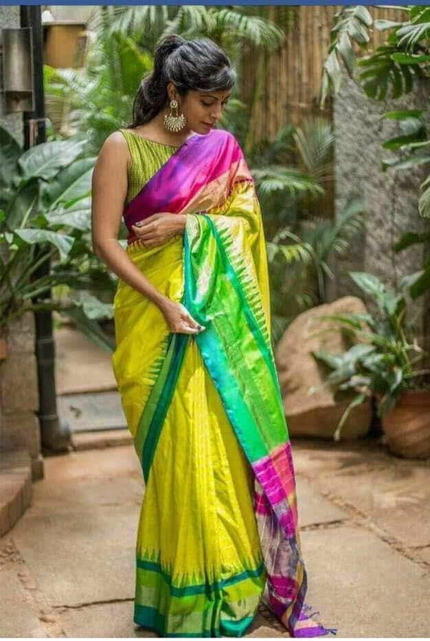 Pure Ikkat Silk Saree Ikkat Handloom Pattu Saree Ikkat - Etsy
