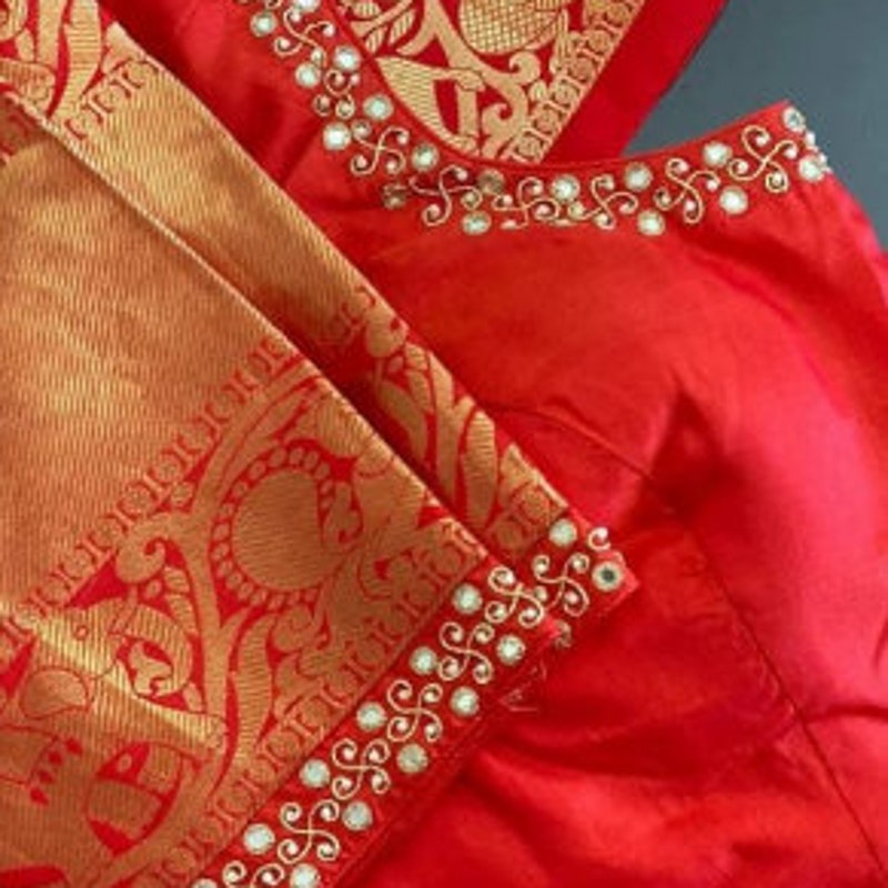 Buy Maggam Work Blouse Online In India - Etsy India