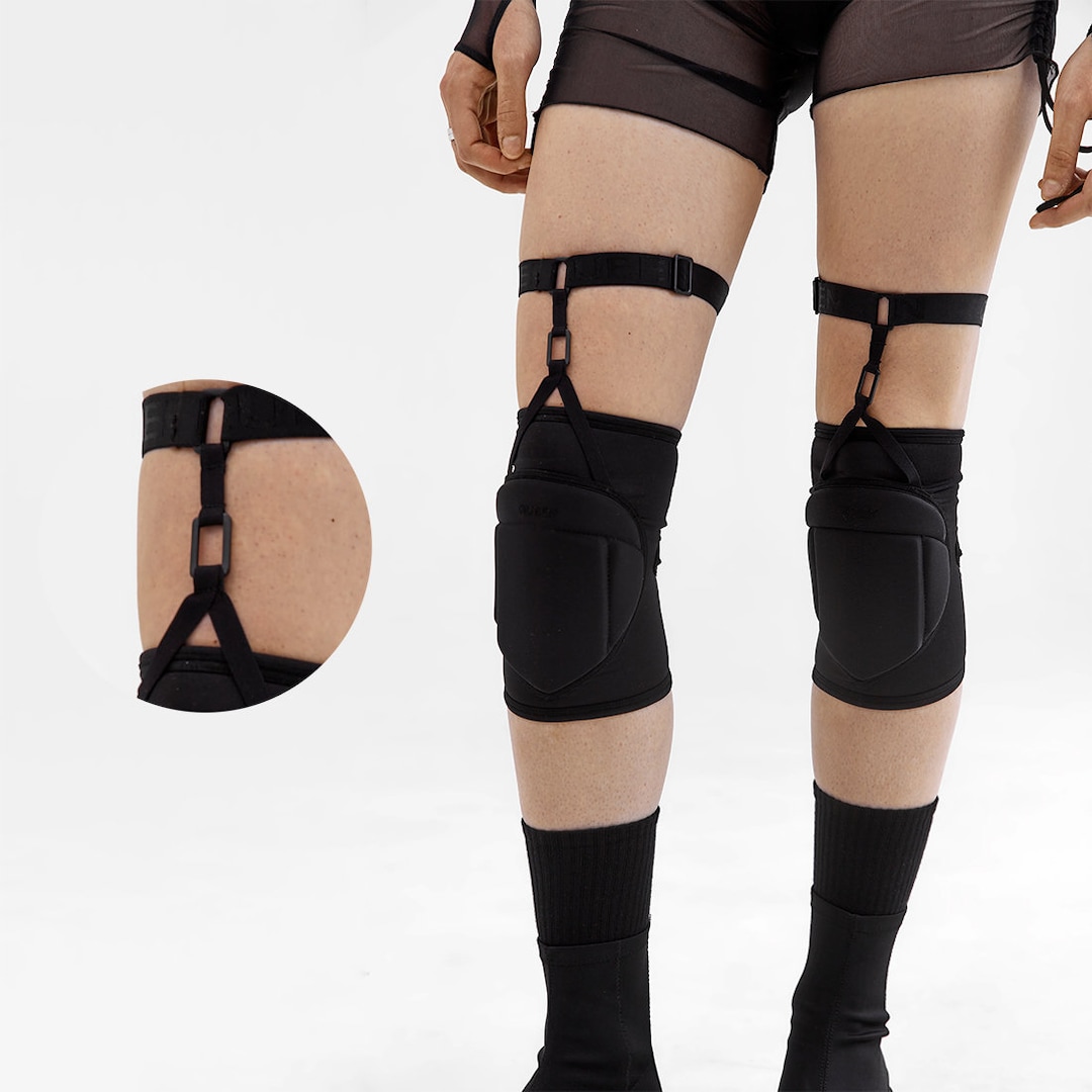 Black Knee Pads, Twerk Dance Knee Pads, Pole Dance Costume, Knee Pads ...