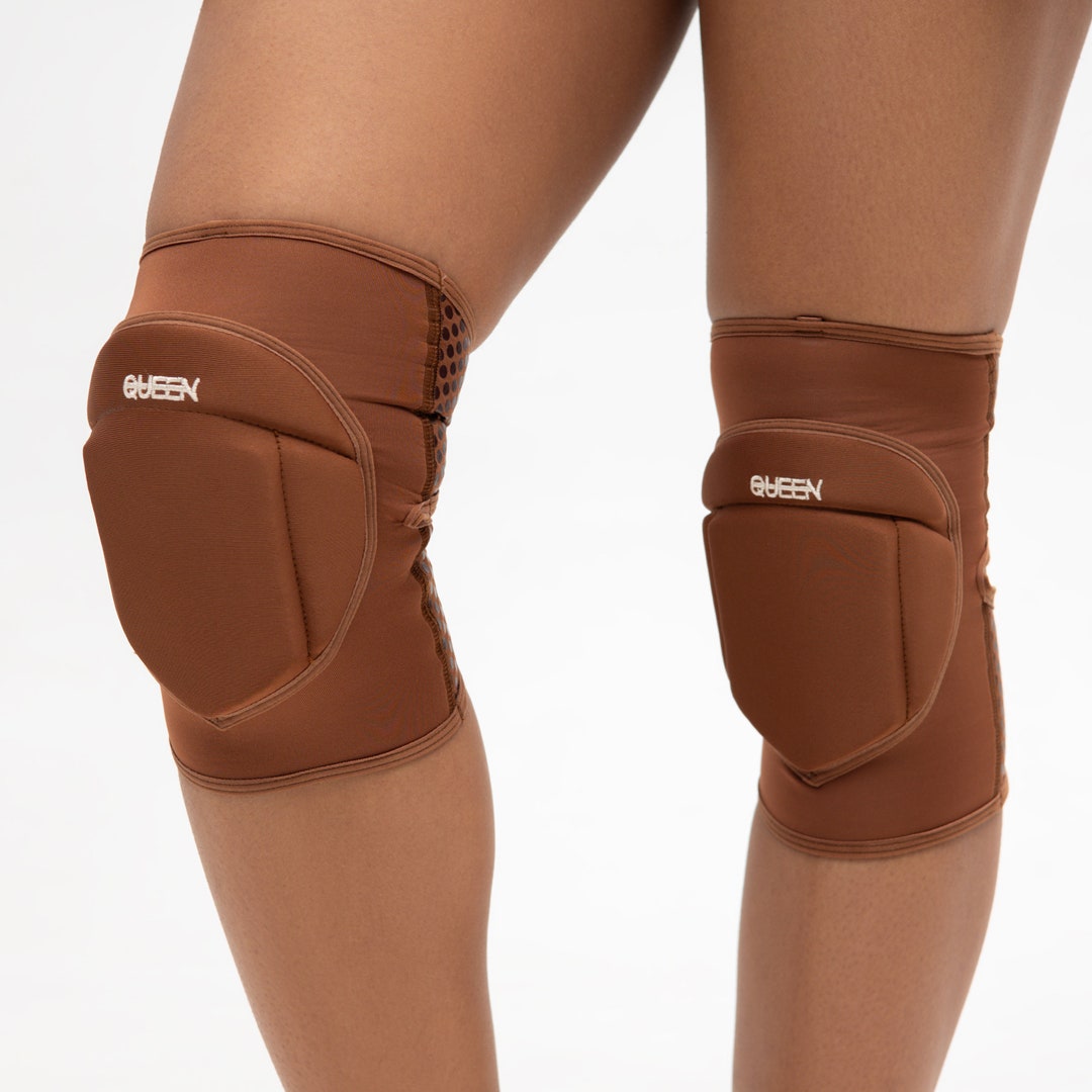 Soft Knee Pads With Grip, Beige Knee Pads for Skateboarding, Twerk ...