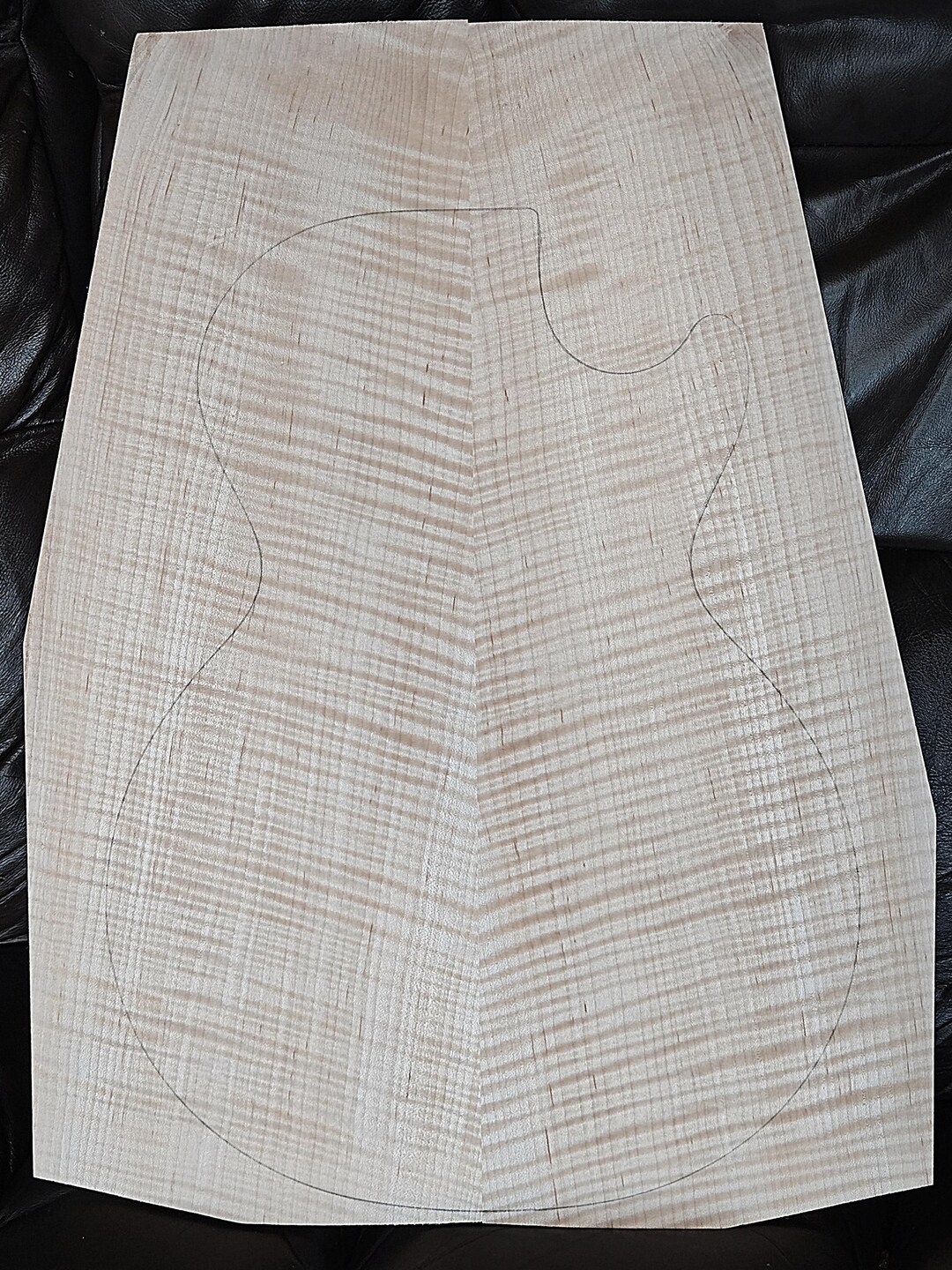 Figured 5A Curly Maple Droptop Glued Guitar Top - Etsy