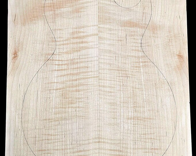 Figured 2A Curly Maple Droptop Glued Guitar Top - Etsy