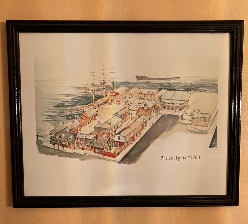 Color Poster 11x14 of the Philadelphia 1700. Unknown Former ...