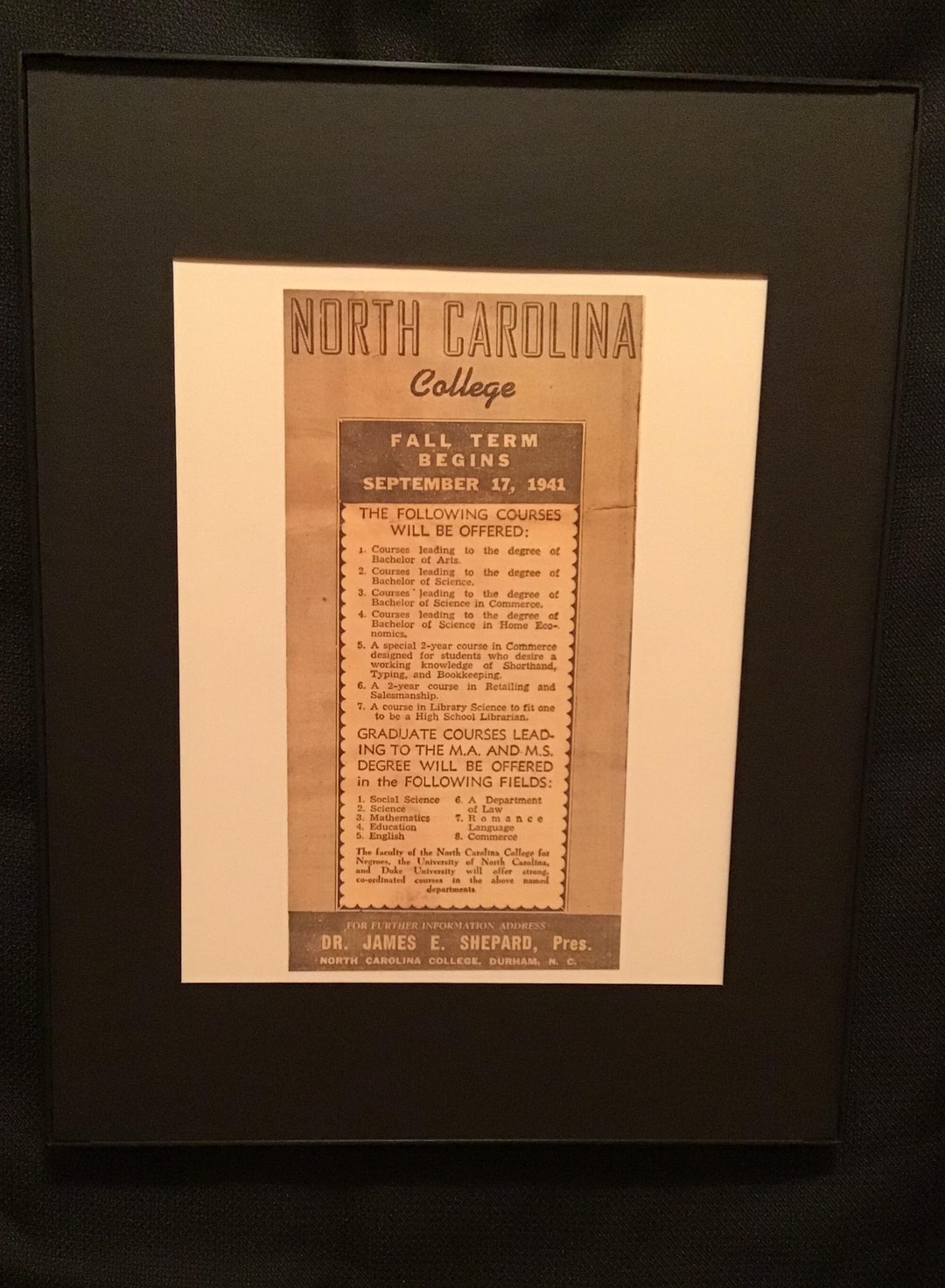North Carolina College for Negroes 8.5x11 Mini Poster - Etsy
