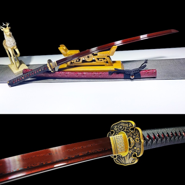 Katana Sword Damascus - Etsy