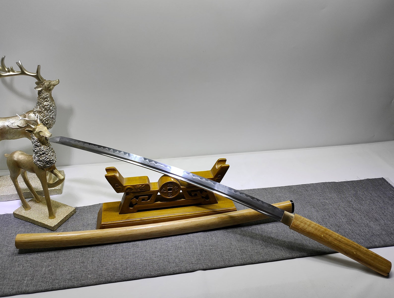 Hand-made 1095 Special Clay Quenching Burning Blade Samurai | Etsy