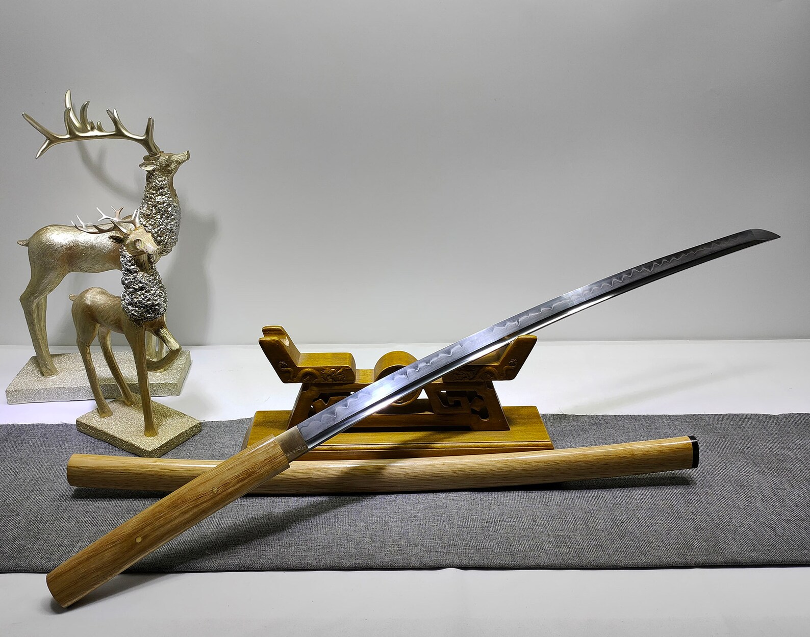 Hand-made 1095 Special Clay Quenching Burning Blade Samurai | Etsy