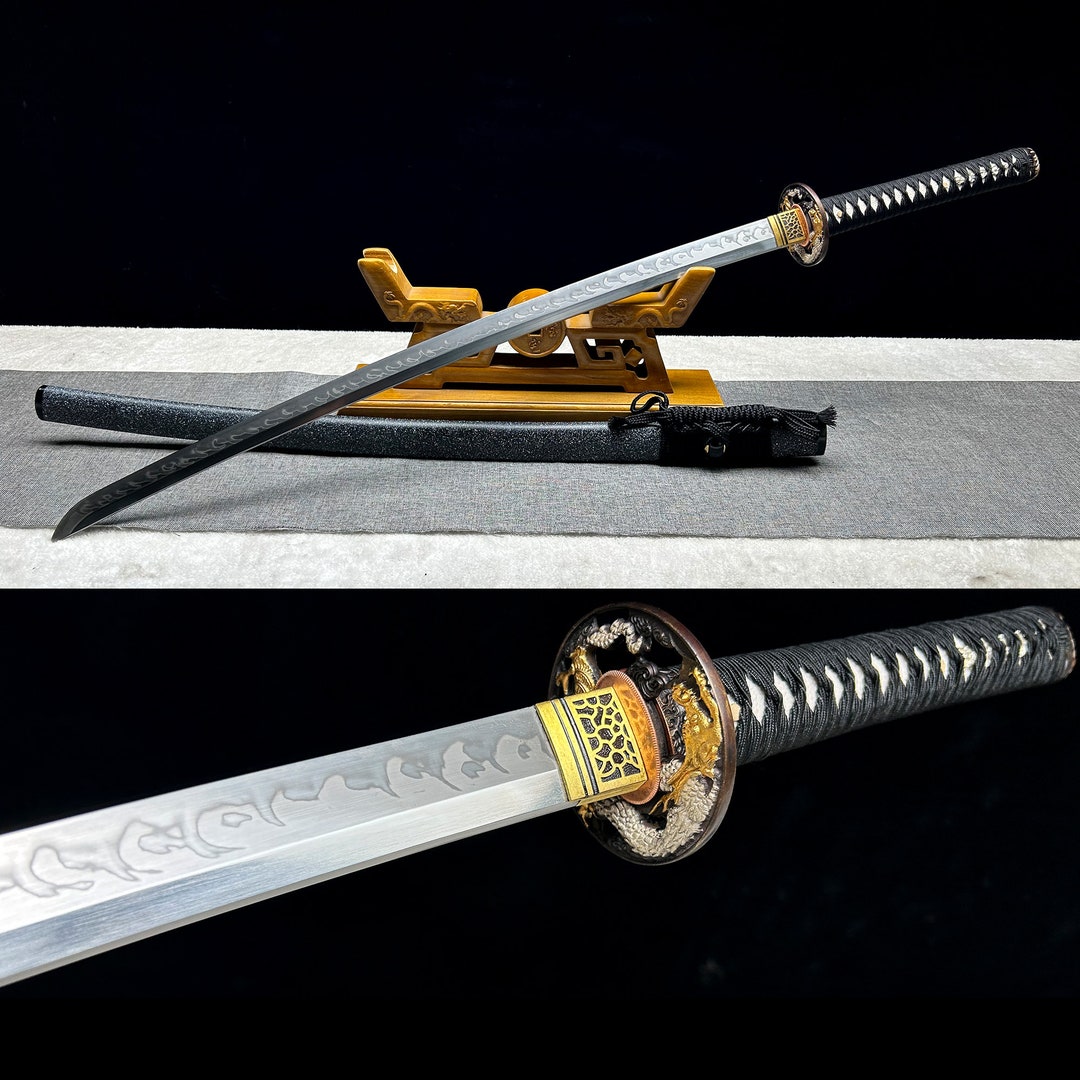 Handcrafted Katana, 1095 Steel Special Clay Tempered, Genuine Japanese ...